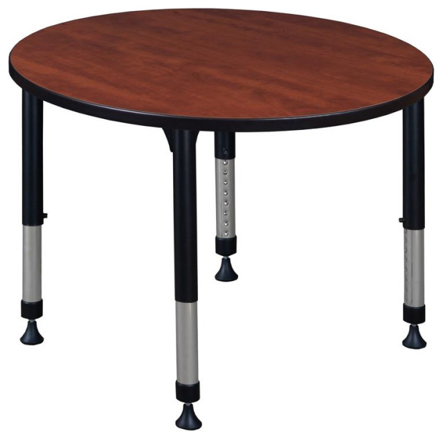 Kee 30" Round Height Adjustable Classroom Table - Contemporary - Desks ...