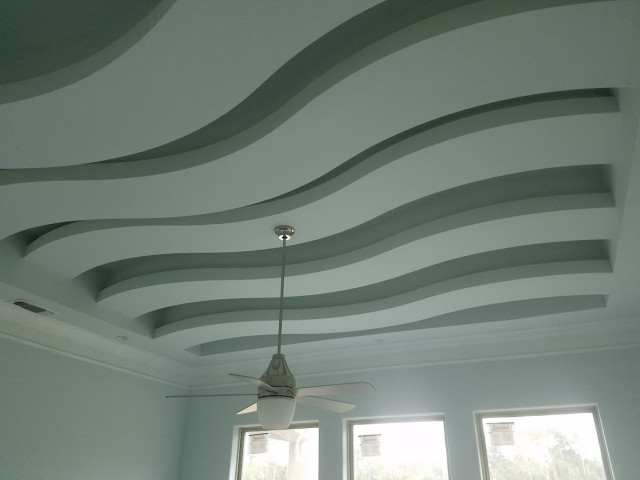 Custom Ceiling Design - Contemporain - Salon - La Nouvelle-Orléans ...