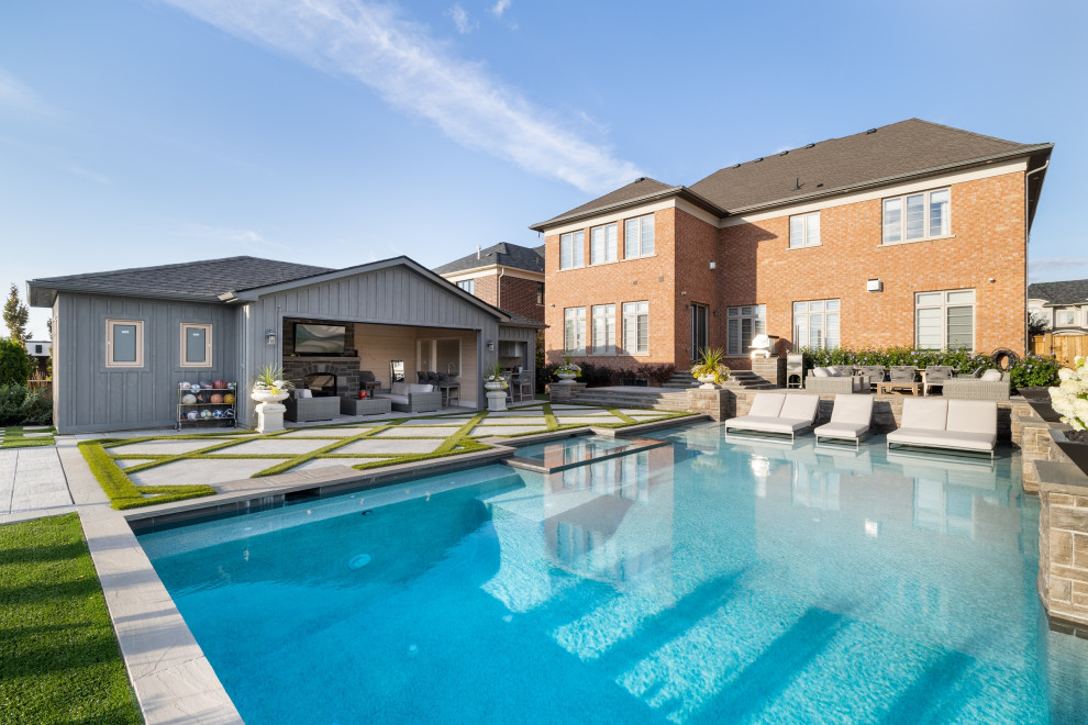 Sports Themed Backyard Fun - Transitional - Pool - Toronto - by Betz ...