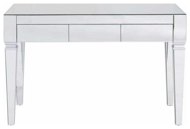 Silver Mirrored Glam Desk - Contemporary - Desks And Hutches - by ...