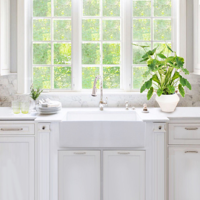 Nantucket Sinks 30'' Fireclay Italian Single Bowl Sink - Contemporary ...