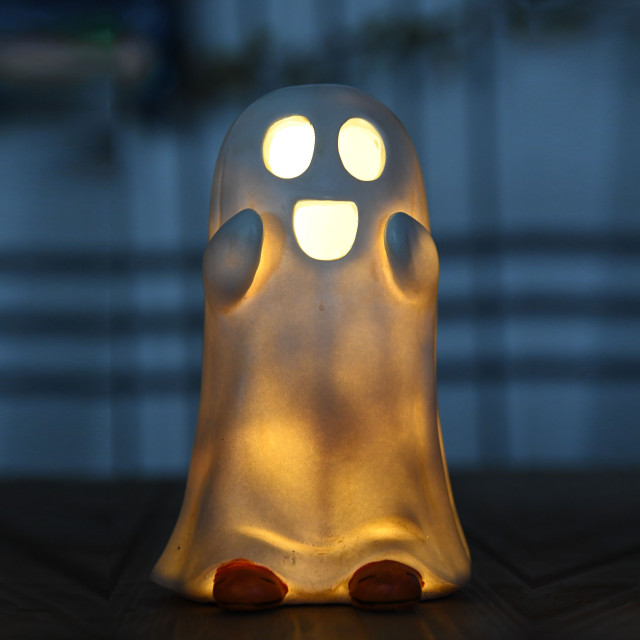Ghost Light Up LED Halloween Figurine 6" - Modern - Holiday Accents And ...