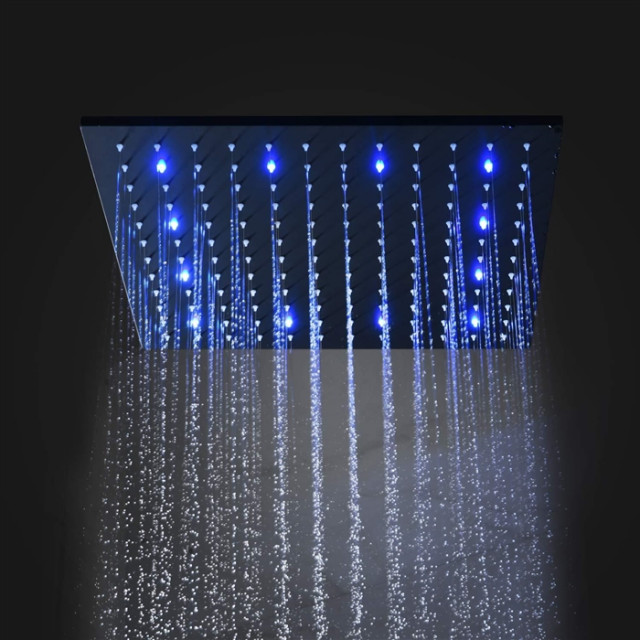Fontana 24 Led Digital Rainfall Shower System With 3 Jetted Body