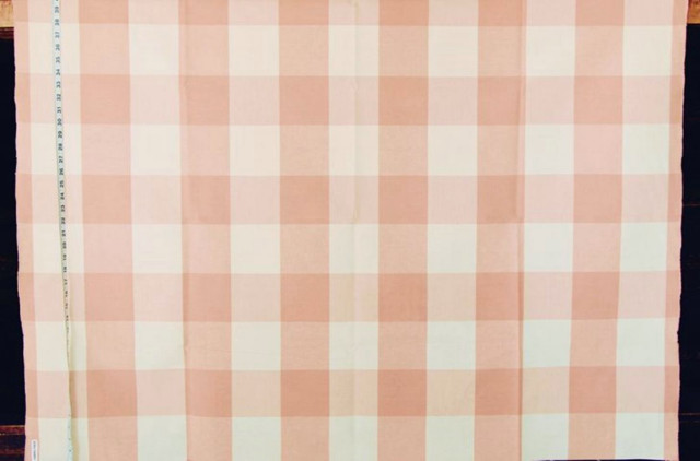 4" Dusty Pink Buffalo Check Fabric Home Decorating Material, Standard ...
