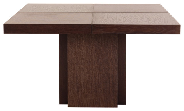 Contemporary Large Square Wood Dining Table - Transitional - Dining ...