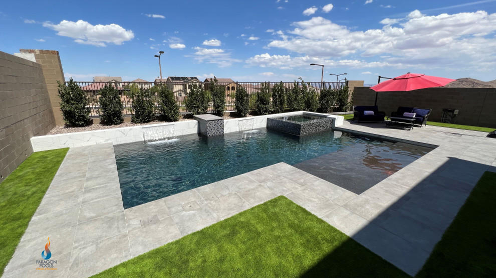 20 Pool Designs Under 600 sq ft - Pool - Las Vegas - by Paragon Pools ...