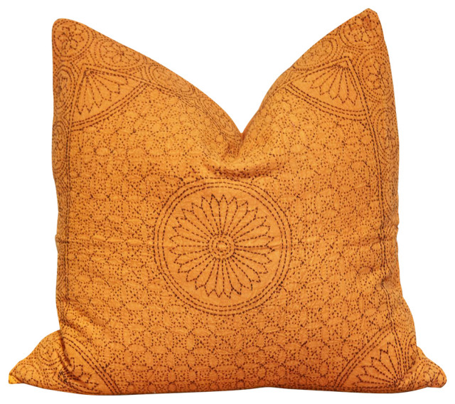 Alba Hand-Stitched Pillow Cover - Contemporary - Decorative Pillows ...