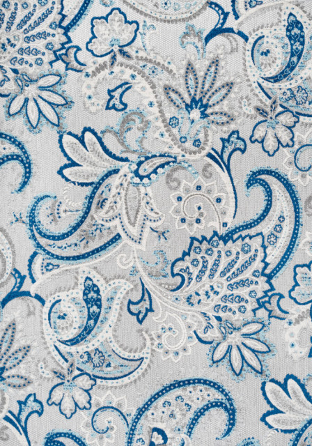 Gordes Paisley High-Low Indoor/Outdoor Area Rug, 4'x6' - Mediterranean ...