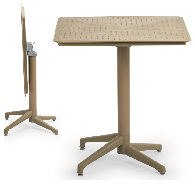 Omax Decor Flip Folding Plastic Outdoor or Indoor Bistro Dining Table ...