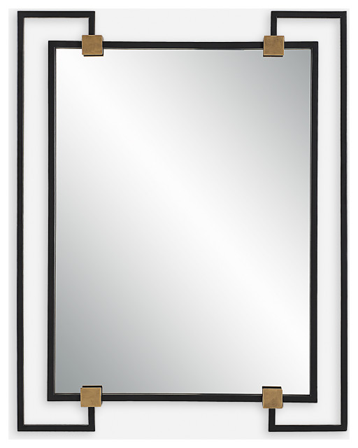 Ivey Rectangle Industrial Mirror - Transitional - Wall Mirrors - by ...