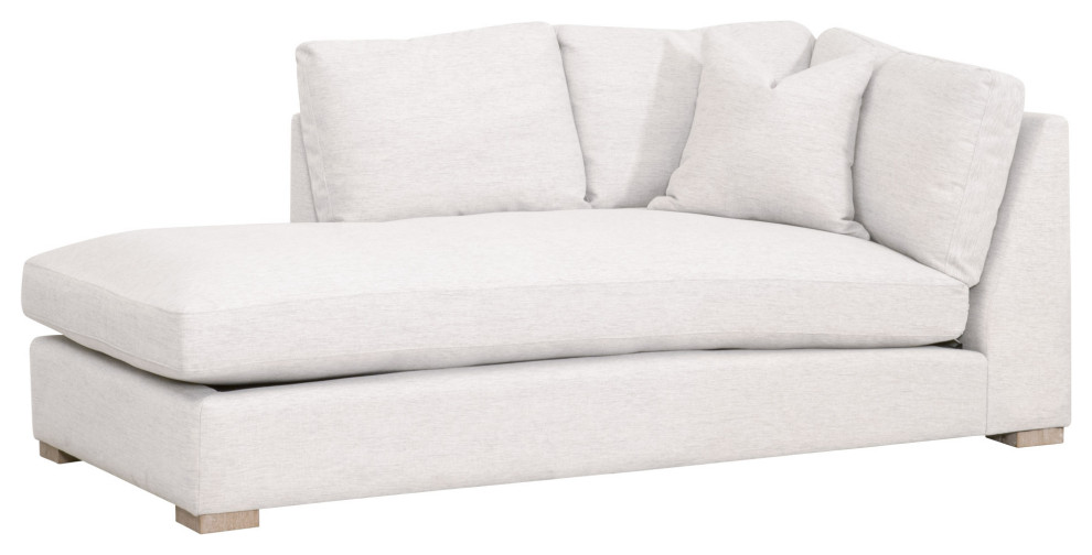 Clara Modular Left-Facing Chaise - Transitional - Indoor Chaise Lounge ...