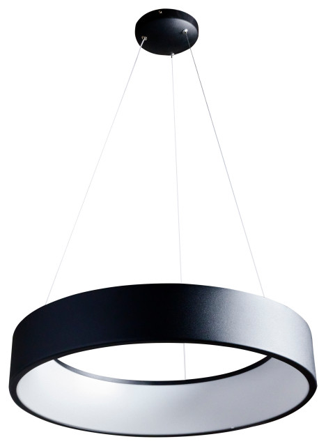 Orbit - LED 24" Pendant - Black Finish - Modern - Pendant Lighting - by ...