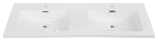 48" Solid Surface Resin Streamline K-1203-DBL-48 Vanity Top ...