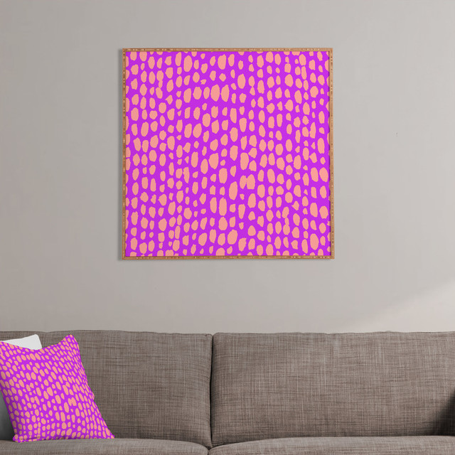 Deny Designs Rebecca Allen Pebble Beach Wild Framed Wall Art, 20x20x1 ...