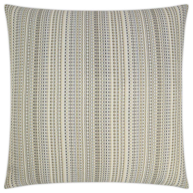 Outdoor Sunrun Pillow - Natural, 22" x 22" - Contemporary - Outdoor ...