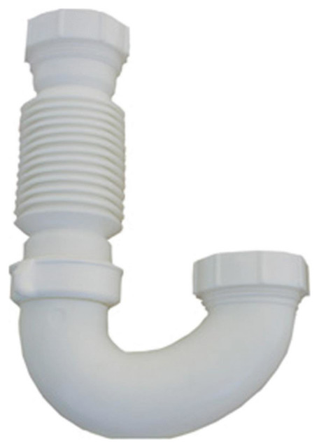 Lasco 03-4225 PVC Tubular Flexible J-Bend, White, 1-1/2" - Bathroom ...