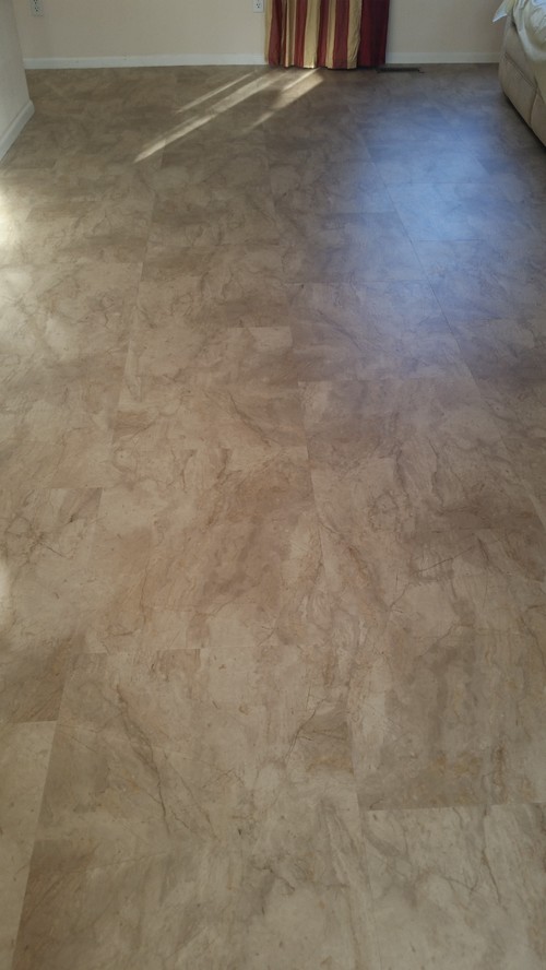 Real-World Photos of Coretec Plus Antique Marble Tile