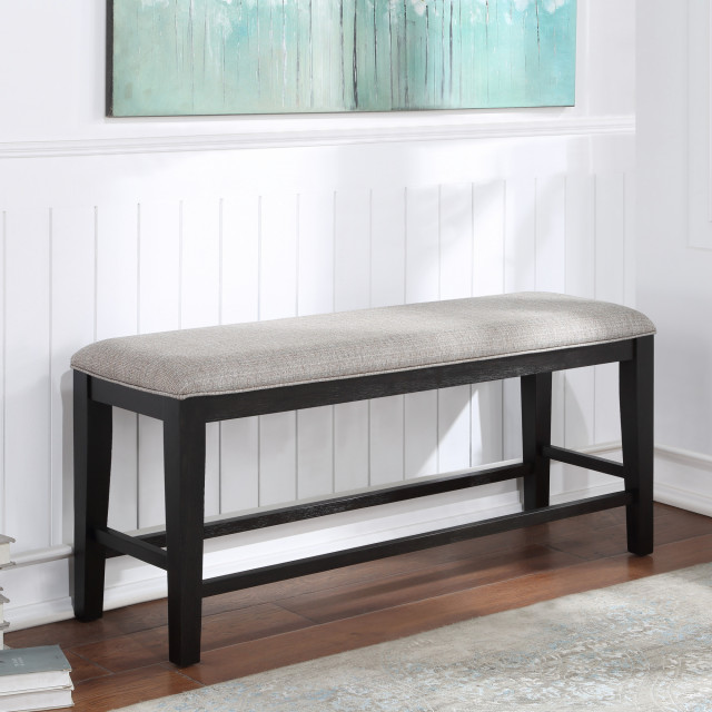 Halle Counter Bench - Transitional - Upholstered Benches - by Steve ...