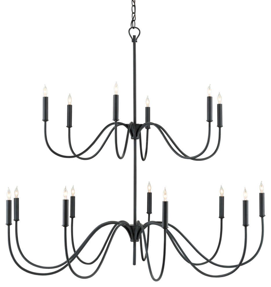 Tirrell Medium Chandelier - Transitional - Chandeliers - by Currey ...