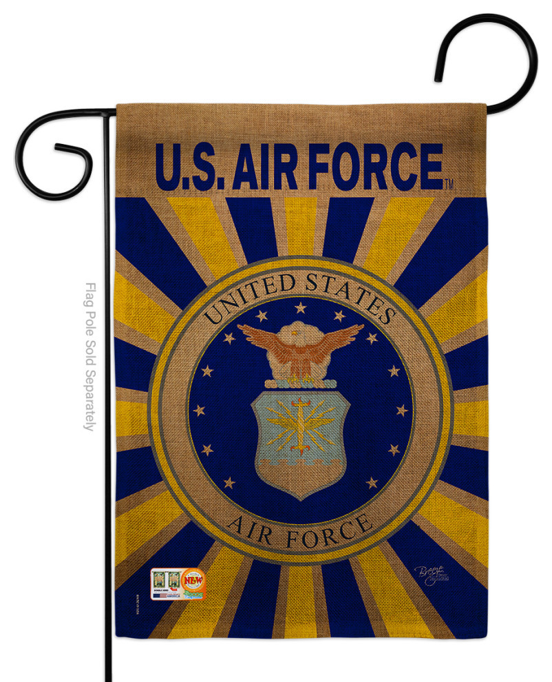 Air Force Americana Military Garden Flag - Modern - Flags And Flagpoles ...
