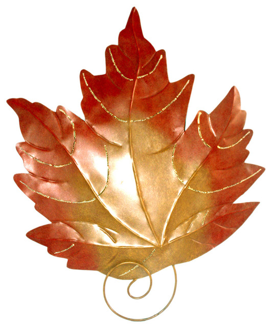 Iron Maple Leaf Wall Decor New, 20x1.25 - Contemporary - Wall Accents ...