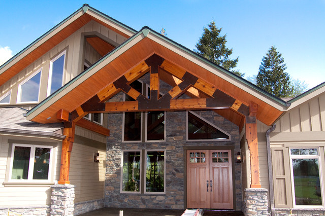 Timber Framed Entryways Showcase - Craftsman - Entry - Portland - by ...