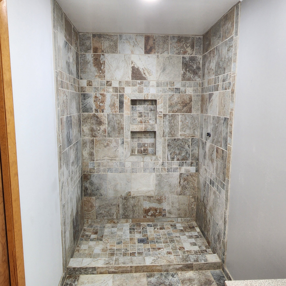 Bathroom Remodel/ Kustom Tile Shower - Rustic - Bathroom - Other - by ...