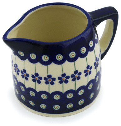 Polish Pottery 13 oz. Stoneware Pitcher Hand-Decorated Design ...