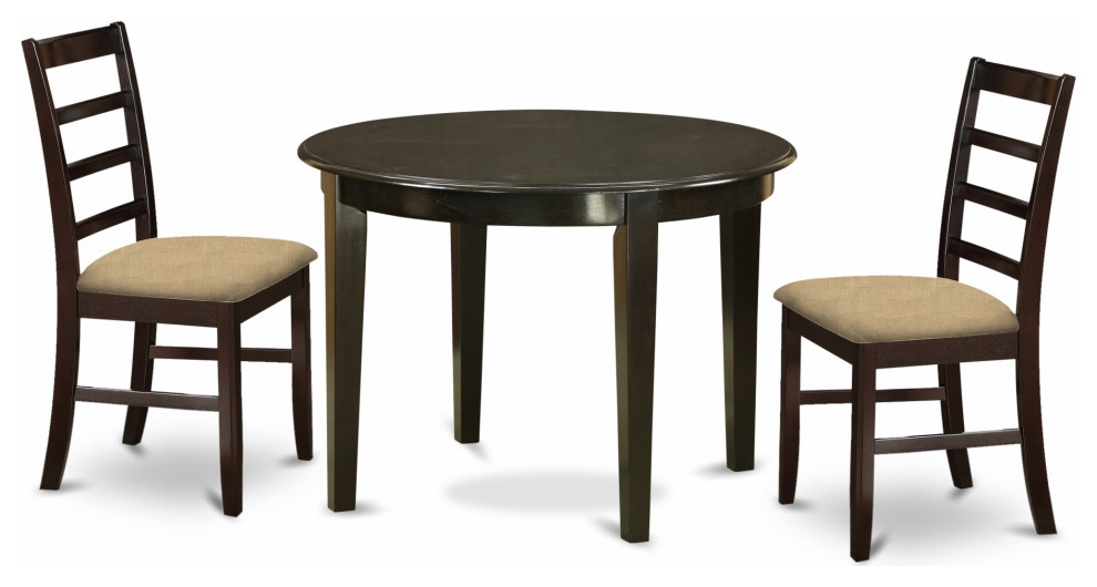 3-Piece Small Kitchen Table Set, Small Kitchen Table, 2 Dinette Chairs ...