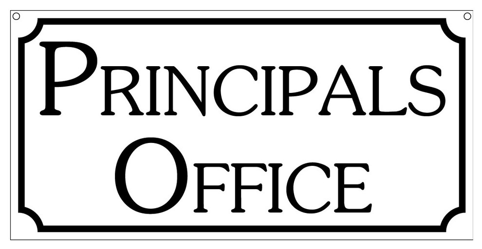 Principals Office, Aluminum School Education Sign, 6"x12 ...