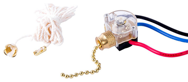 GB Electrical GSW-39 Variable Speed & Two Circuit Pull-Chain Switch ...