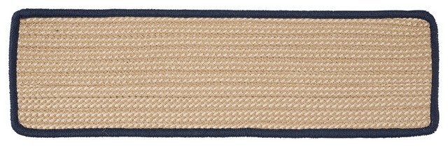 Boat House - Navy Stair Tread (set 13) - Beach Style - Stair Tread Rugs ...