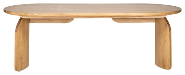 Natural Oak Organic Dining Table, OROA Fairmont - Transitional - Dining ...