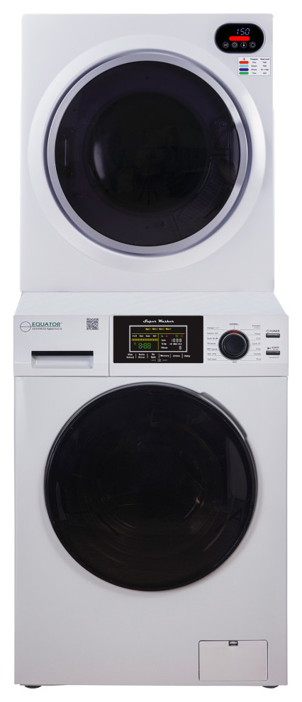 Equator 110V 1.6 cf Washer w/ Pet Cycle & 120V 2.6 cf Digital Sensor ...