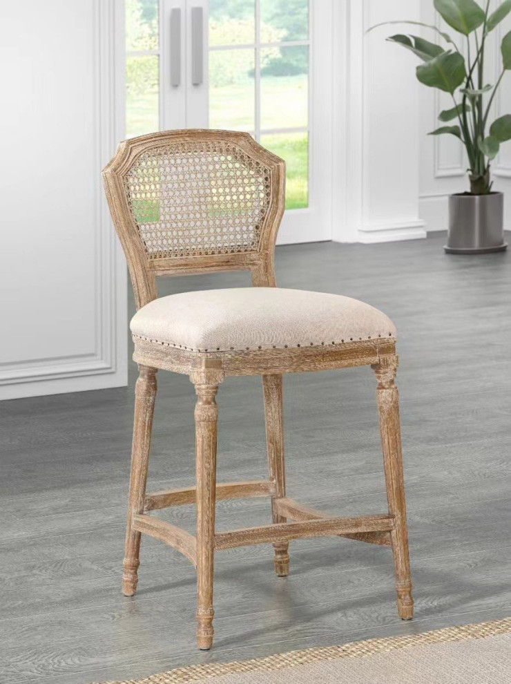 Wilbrandt Stationary Bar Stool - French Country - Bar Stools And ...