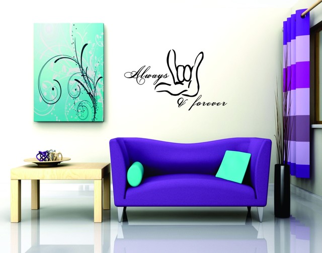 Always And Forever Picture Art Vinyl Decal, 12x24", 12X24 ...