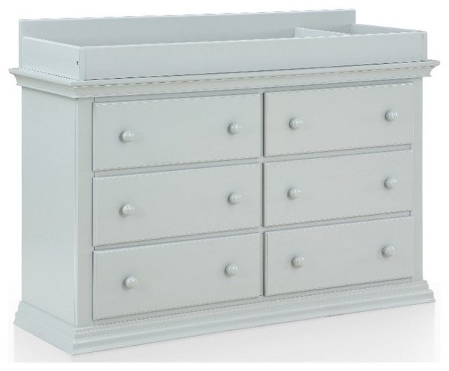 Suite Bebe Hardwood Universal 6 Drawer Fully Assembled Double Dresser ...