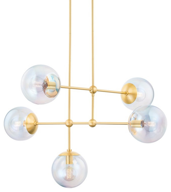 Mitzi Ophelia Five Light Chandelier - Contemporary - Chandeliers - by ...