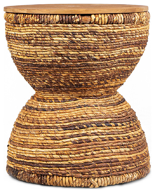 Hourglass Wooden Stool | dBodhi Rebana Bass - Tropical - Accent And ...