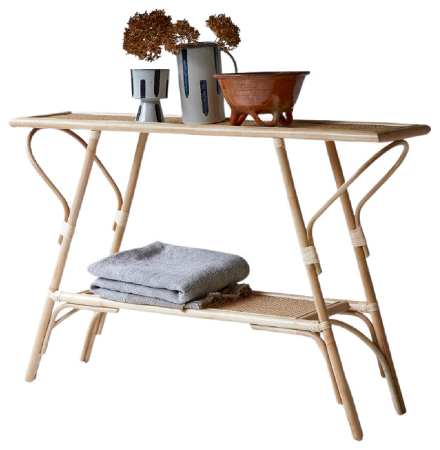 Rattan Console Table, Tikamoon Marius - Tropical - Console Tables - by ...