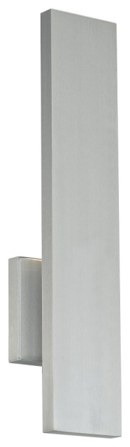 Stag LED Outdoor Wall Light, Brushed Aluminum - Transitional - Outdoor ...