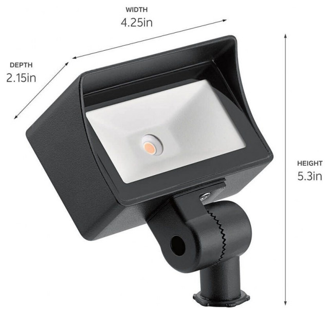 1 LED Mini Wall Wash In Utilitarian Style-5.25 Inches Tall and 2.25 ...