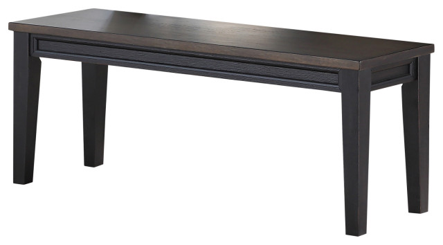 Raven Noir Bench - Transitional - Dining Benches - by Steve Silver | Houzz