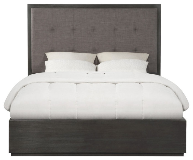 Modus Oxford 5PC Full Platform Bedroom set w Chest in Basalt Grey, Full ...