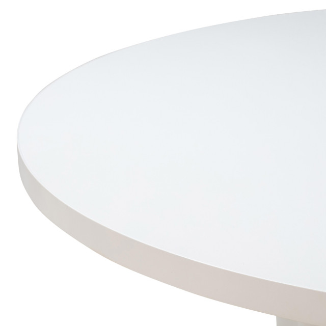 Kali 55" White Round Dining Table - Transitional - Dining Tables - by ...