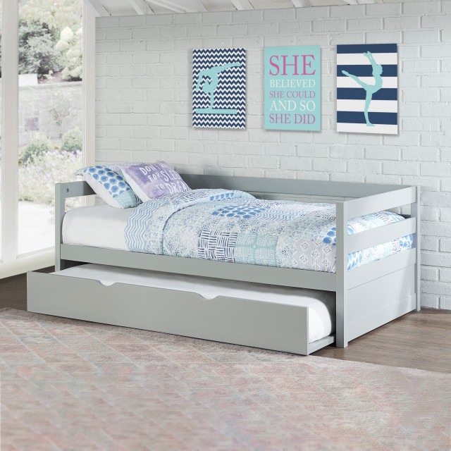 Hillsdale Kids and Teen Caspian Twin Daybed With Trundle - Transitional ...