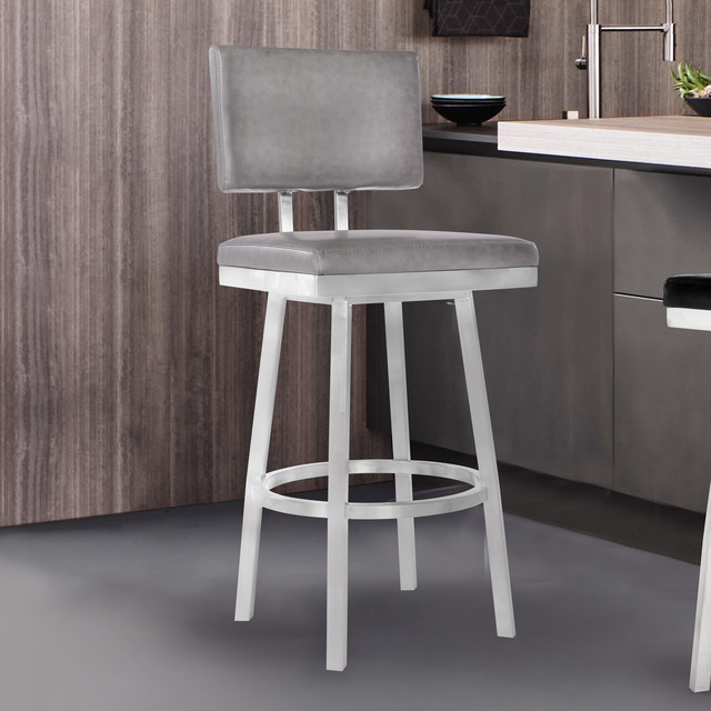 Balboa Armless Stool - Contemporary - Bar Stools And Counter Stools ...
