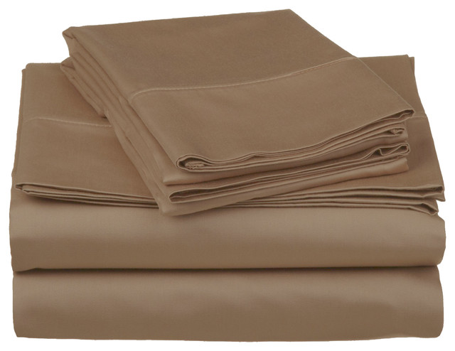 Smooth Long Staple Cotton Sheet Set, Queen - Traditional - Sheet And ...