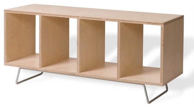 Offi BBox4, Birch with legs Bench Storage, VBB2044L-FIN - Contemporary ...