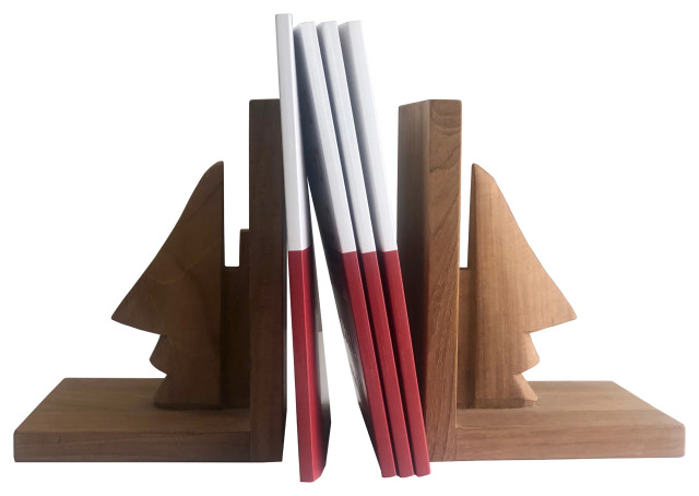 Teak Bookends - Transitional - Bookends - by ARB Teak & Specialties | Houzz